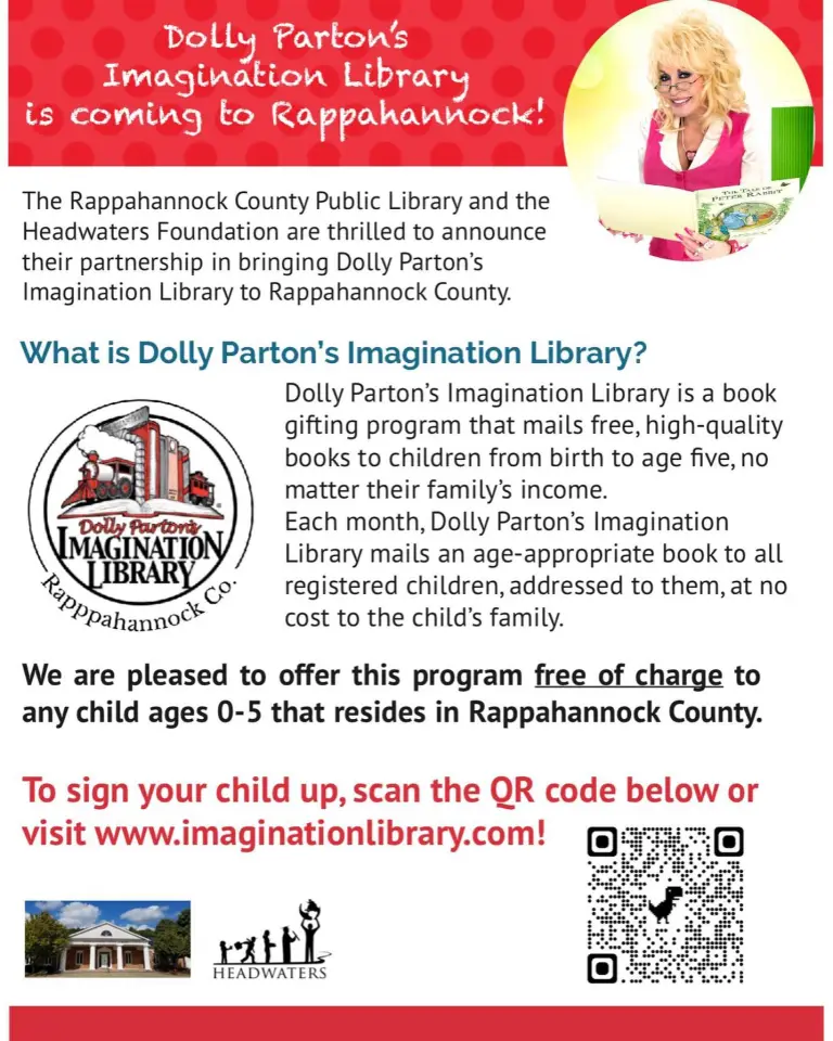 Dolly Parton Imagination Library Rappahannock County Library Dolly Parton Imagination Library Rappahannock County Library